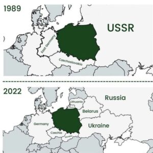 None of The Countries That Bordered Poland In 1989 Exist Today