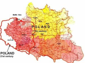 Poland At Its Maximum Extent Compared To Its Borders Today - Brilliant Maps
