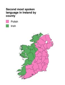 Daily Irish Speakers In Ireland By Electoral Division In 2022 ...