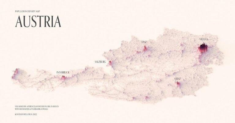 Brilliant Population Density Maps Of Over 100 Countries