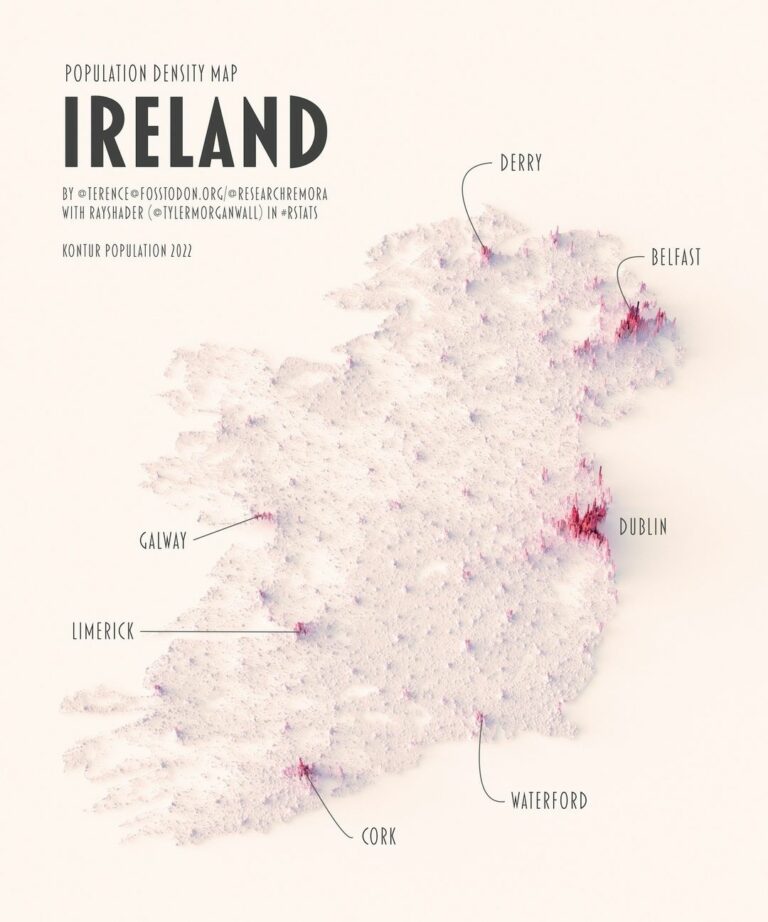 Brilliant Population Density Maps Of Over 100 Countries