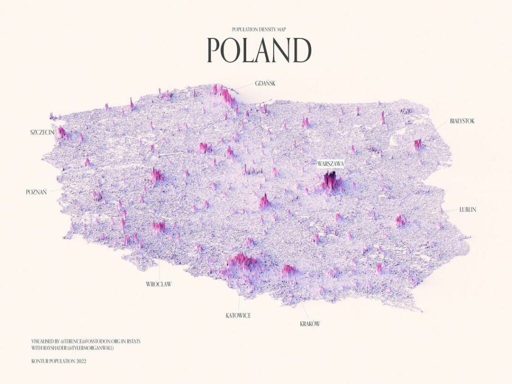 Brilliant Population Density Maps Of Over 100 Countries