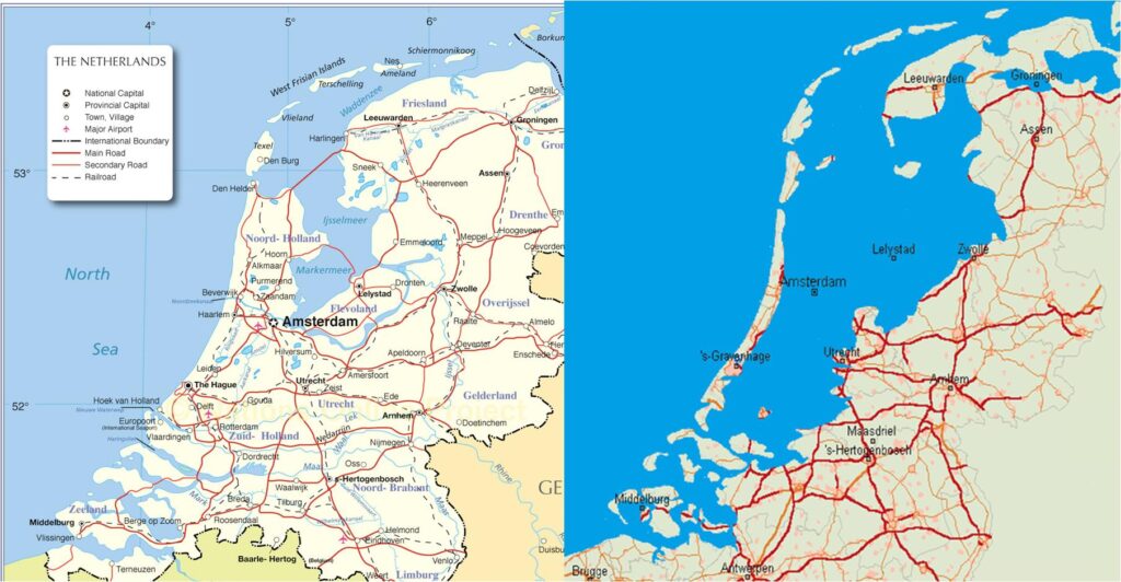 Land Reclamation in the Netherlands 1300 Vs 2000: Before & After The ...