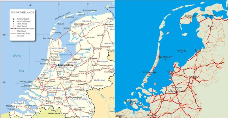 Land Reclamation in the Netherlands 1300 Vs 2000: Before & After The ...
