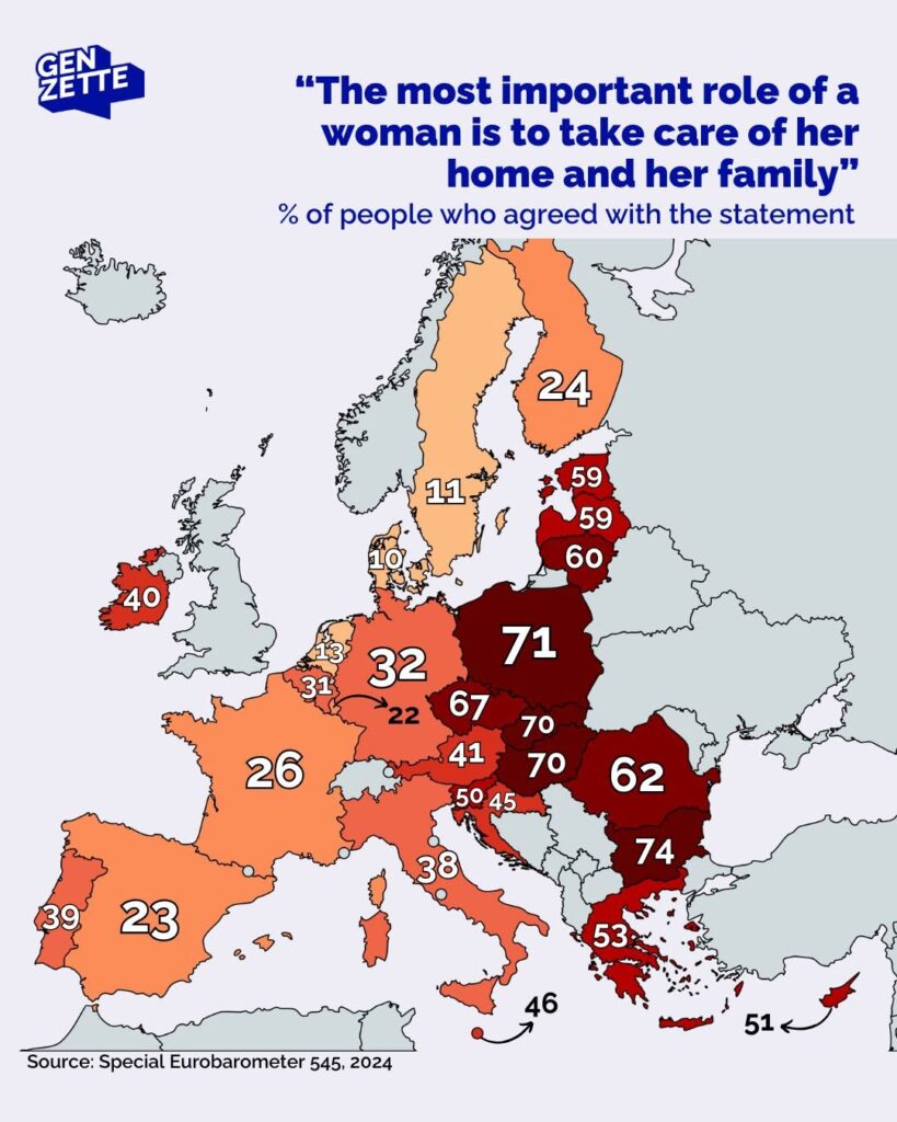 13 Shocking European Gender Stereotype Maps - Brilliant Maps