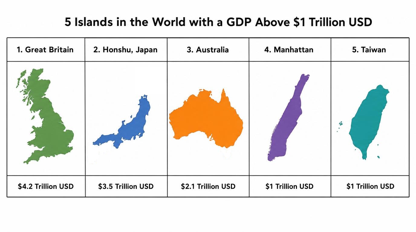 The 26 Largest Islands In The World Compared - Brilliant Maps