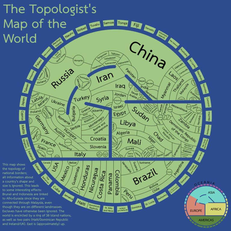 Shopping Mall Style Map Of The World - Brilliant Maps