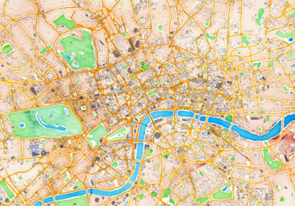 Watercolour & Other Cool Maps of London Created Using Map Stack ...