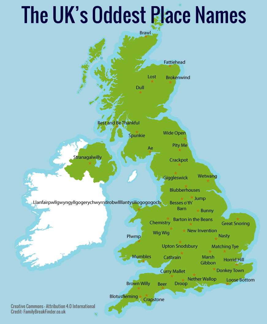 Weird Silly Odd Rude Place Names In The UK Brilliant Maps Weird Silly Odd Rude Place Names In The UK Brilliant Maps