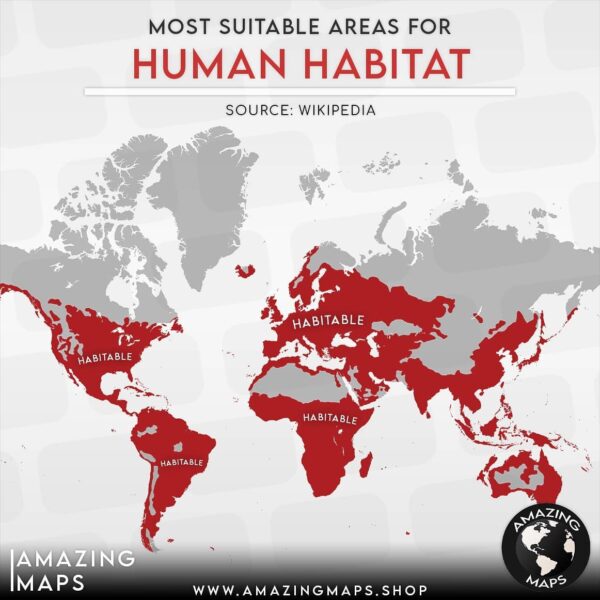 How Much of Humanity is on Your Side of World? - Brilliant Maps