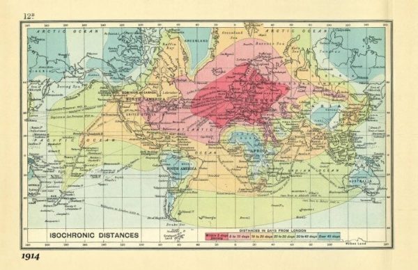 Travel Times From London in 2016 vs 1914 - Brilliant Maps
